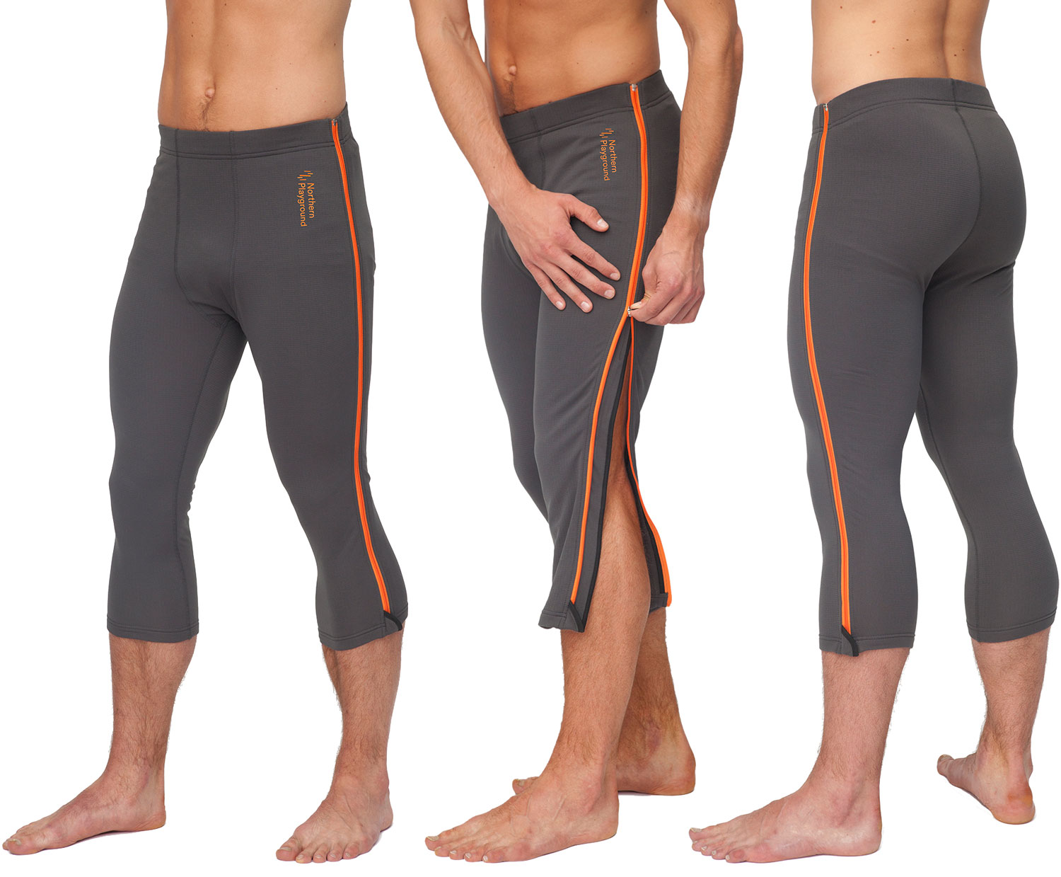 Ziplongs 3/4 microfleece, stillongs herre - Northern Playground® | Oslo ...