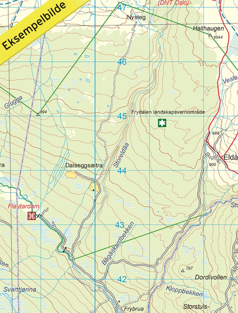 Rondane Sør 1:50 000 Turkartserien walking map kart - nordeca | Oslo ...