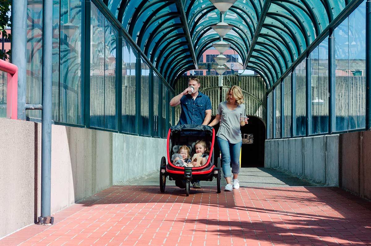 Outback sykkelvogn, 2 barn - Hamax | Oslo Sportslager